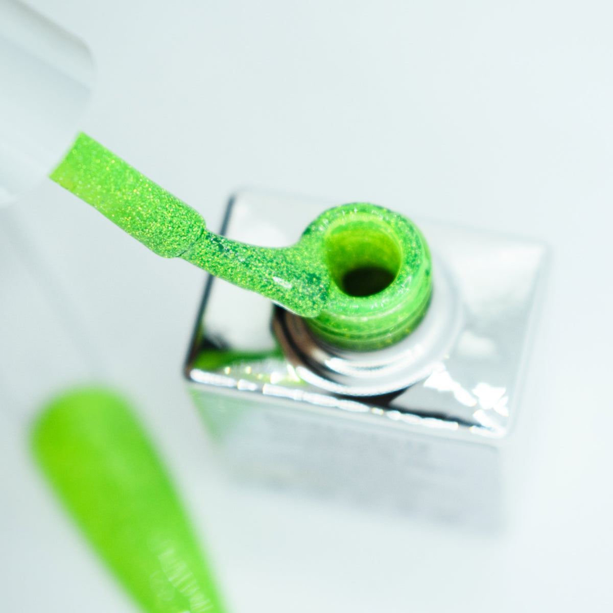 Neon Green Reflective Gel Polish | Glitter Heaven Australia